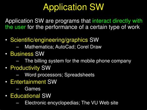ppt cs101 introduction to computing lecture 10 computer software powerpoint presentation id