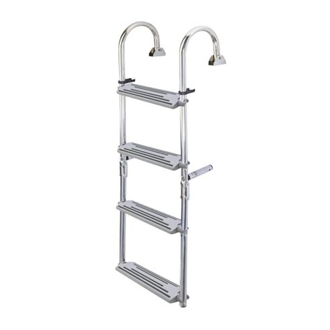 Badeleiter Aus Edelstahl Klappbar 4 Stufig 2 2 In 1050 X 325 Mm
