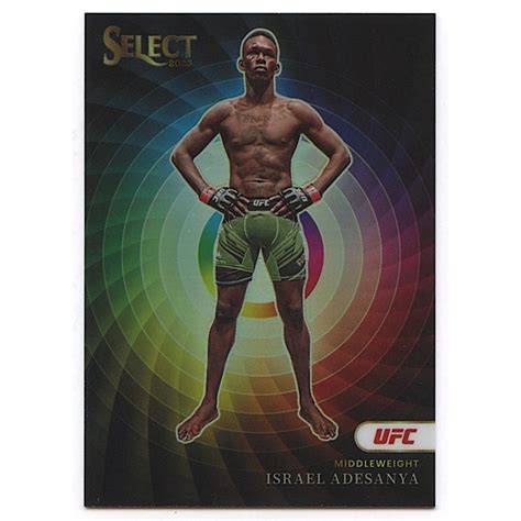 Israel Adesanya Select Ufc Color Wheel Ssp Pristine Auction