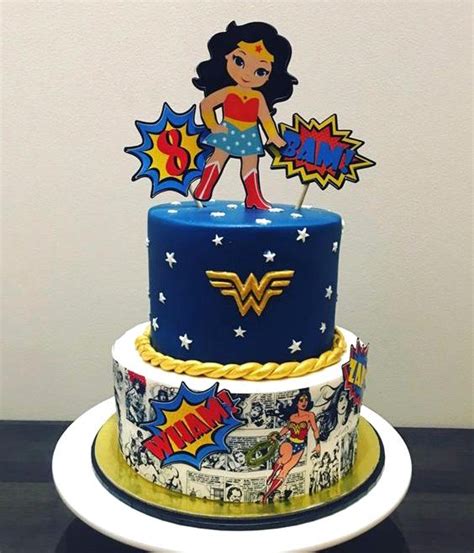 Torta De La Mujer Maravilla C Mic Torta Mujer Maravilla Pastel Mujer