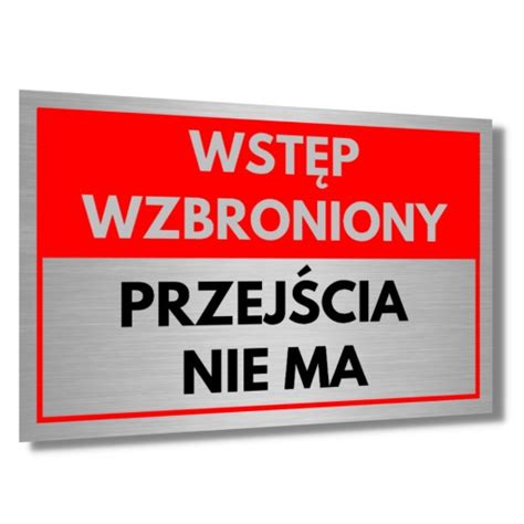 TABLICZKA TEREN BUDOWY WSTĘP WZBRONIONY ALU TABLICA ZAKAZ WSTĘPU