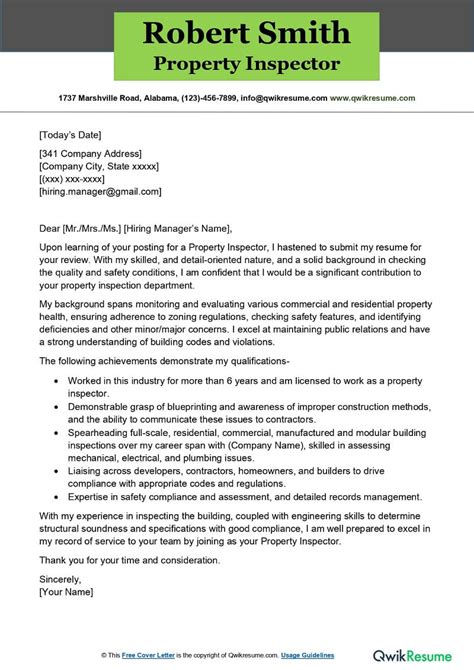 Building Inspector Application Letter Infoupdate Org