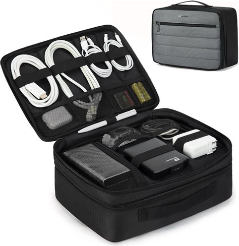 Amazon BAGSMART Electronics Travel Organizer Double Layer Charger