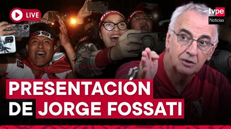 Jorge Fossati EN VIVO presentación oficial del técnico de la Selección