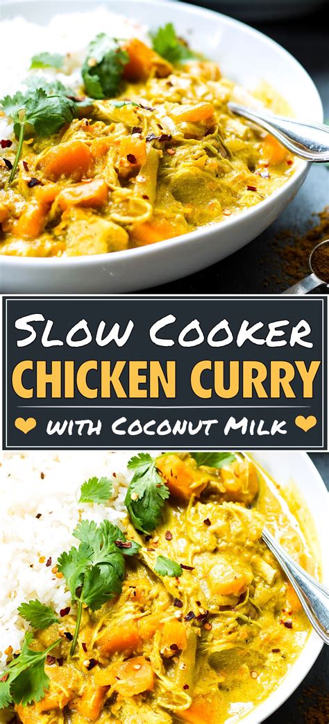 Slow Cooker Chicken Curry With Coconut Milk Artofit