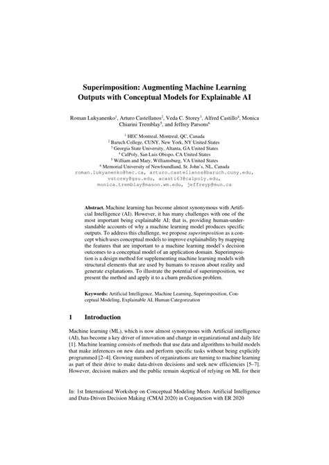 pdf superimposition augmenting machine learning outputs with conceptual models for explainable ai