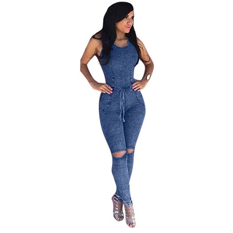 Popular Sexy Denim Jumpsuit Buy Cheap Sexy Denim Jumpsuit Lots From