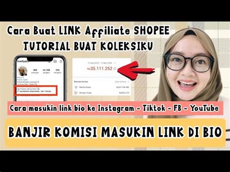 CARA MASUKIN LINK DI BIO INSTAGRAM CARA MEMBUAT KOLEKSIKU DI SHOPEE