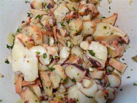 Octopus Salad Recipes Seafood Recipes Portuguese Recipes