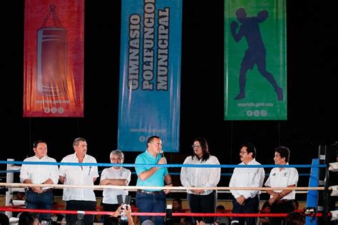 Renán Barrera inaugura el Gimnasio Municipal de Box en Mérida El Grillo