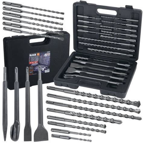ZESTAW WIERTEŁ I DŁUT SDS PLUS SDS W WALIZCE 17 SZT BLACK 33607