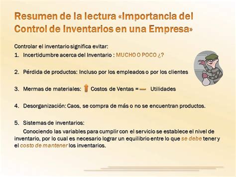 Importancia Del Control De Inventarios YouTube