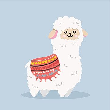 Cute Alpaca Llama Fluffy Vector Art Soft Camel Vector Art Soft Camel