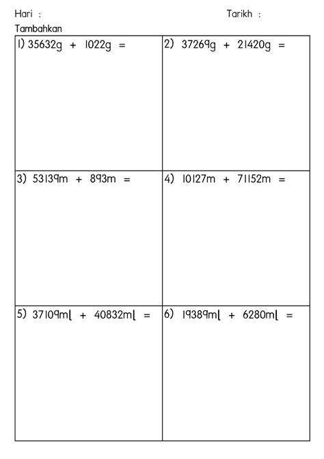 Latihan Matematik Tahun Tajuk Nombor Dan Operasi Part Cikgu