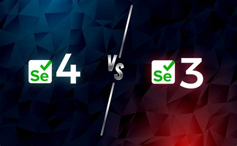 selenium 3 vs selenium 4