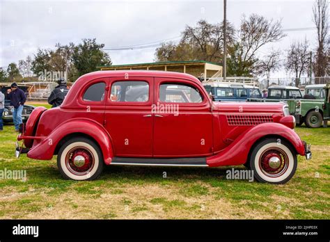 Ford V Deluxe Fordor Trunk Back Touring Sedan Stock Photo Alamy