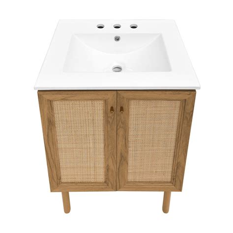Swiss Madison Classe 24 po Meuble lavabo en chêne avec comptoir en
