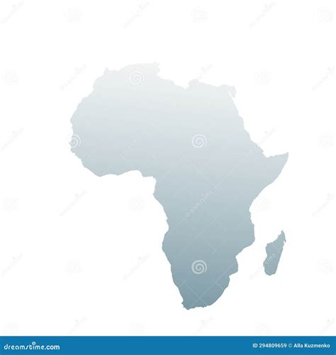 Map Of Africa Sign Silhouette World Map Globe Vector Illustration