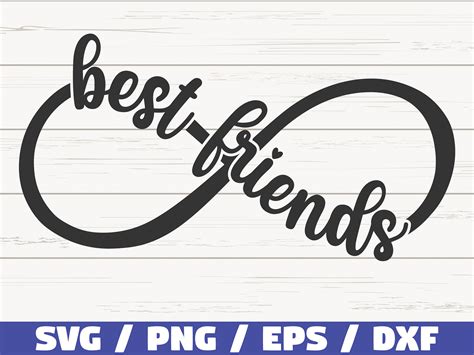 Best Friends Infinity Symbol SVG Cut File Cricut Etsy