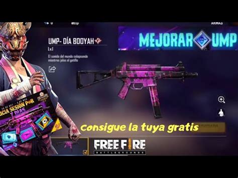 así conseguirás la UMP DIA BOOYAH arma legendaria gratis free fire