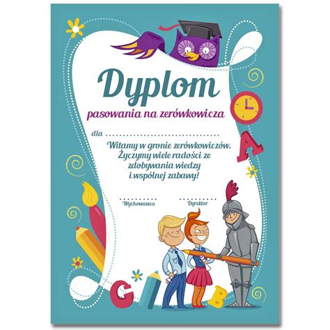 Dyplom Pasowania Na Zer Wkowicza An Bia Y Atrament