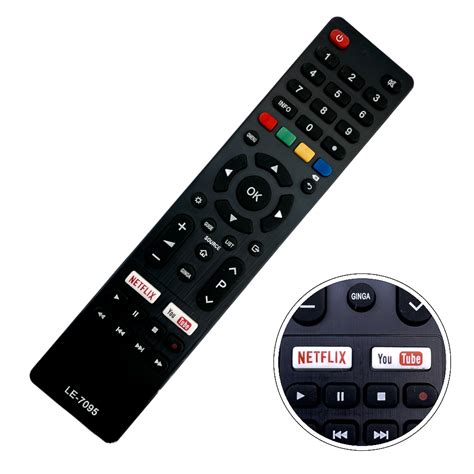 Controle Remoto TCL Smart Tecla Netflix E Youtube Lelong LE 7095