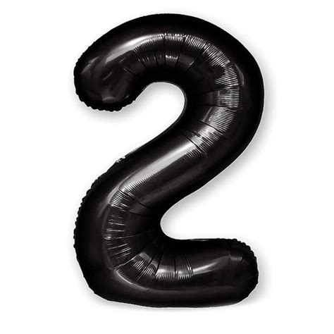 BALON Foliowy CYFRA 100 Cm CZARNA IMPREZY I URODZINY Urodziny