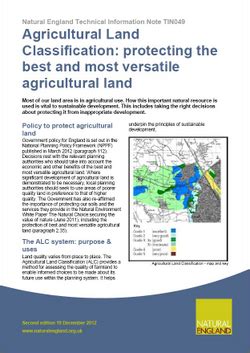 Agricultural Land Classification Protecting The Best And Most