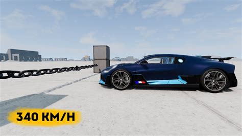 Bugatti Divo Vs Giant Chain Beamng Drive Youtube