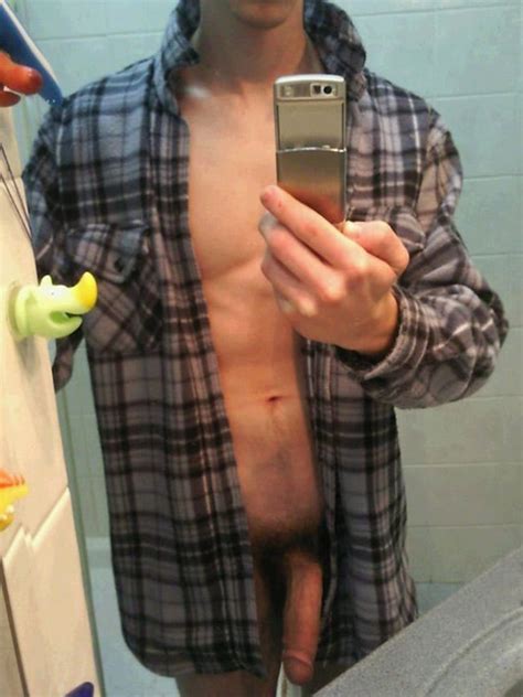 Guy Unbuttoned To Reveal His Hot Cock Nude Men With Boners