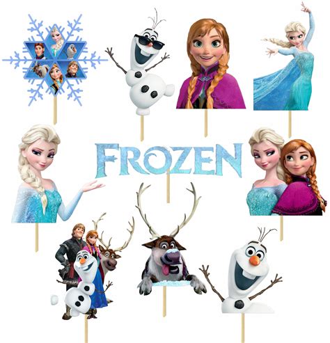 Toppery Topper Na Tort Babeczki Ozdoba Elsa Kraina Lodu Frozen Elza