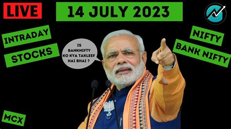 Live Intraday Trading On 14 July 2023 Nifty Trend Today Banknifty