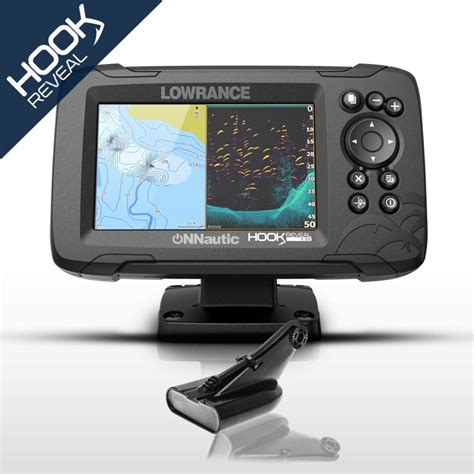 Sonda GPS Plotter Lowrance HOOK Reveal 5 HDI 50 200 Downscan 600w