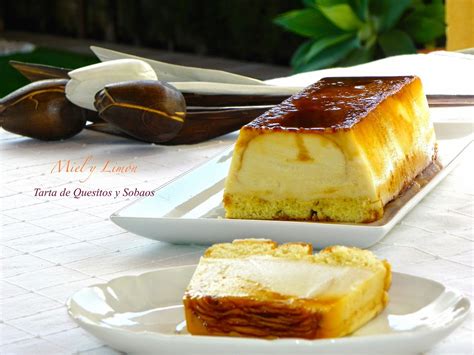 Miel y Limón TARTA de Quesitos y Sobaos buena receta Sale una tarta