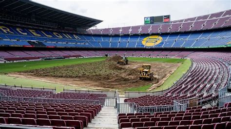Camp Nou inicio de demolición de la gradería