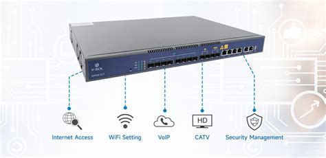 8 Port GPON OLT Model V1600G1 B Without SFP Virtual World