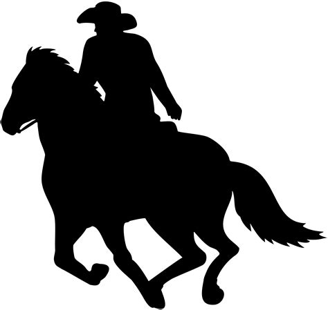 Silueta Vaquero Png Image With Transparent Background Toppng The Best