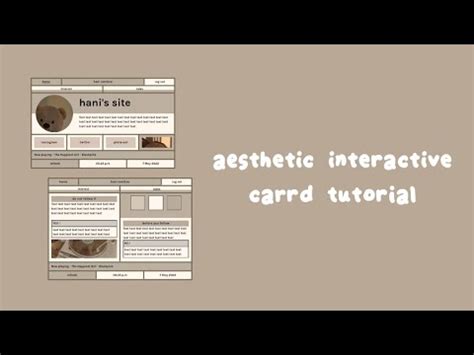 Aesthetic Interactive Card Tutorial Youtube