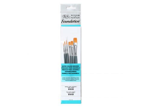 Zestaw pędzli Foundation do akwareli Winsor Newton 6 szt