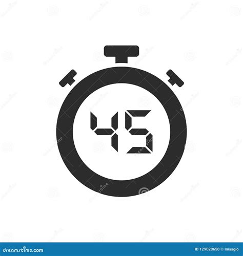 Forty Two Seconds Stopwatch Icon Timer Symbol Sec Waiting Time