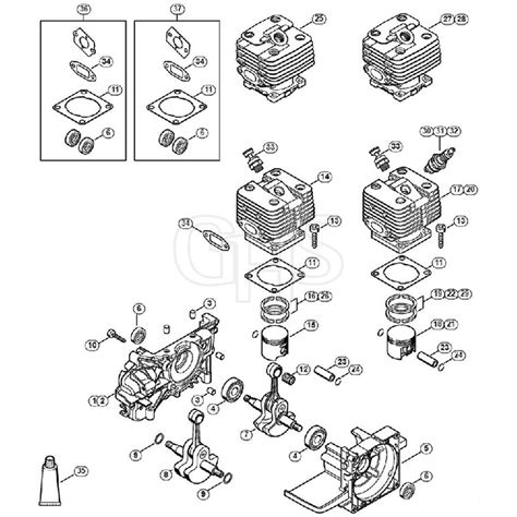 Genuine Stihl FS380 A Crankcase Cylinder GHS