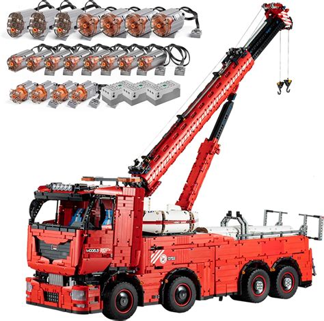 Mould King Camion De Remorquage Lourd Camion Jouet Avec Grue