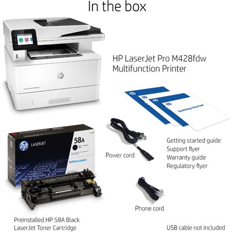 Customer Reviews HP LaserJet Pro MFP M428fdw Black And White All In