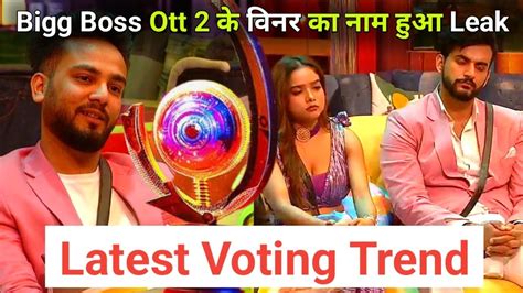 Bigg Boss Ott 2 Latest Voting Trends Fukra Insaan Vs Elvish Yadav