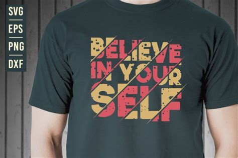 Believe In Your Self Motivational SVG Graphic By Masudur Rahman Rana