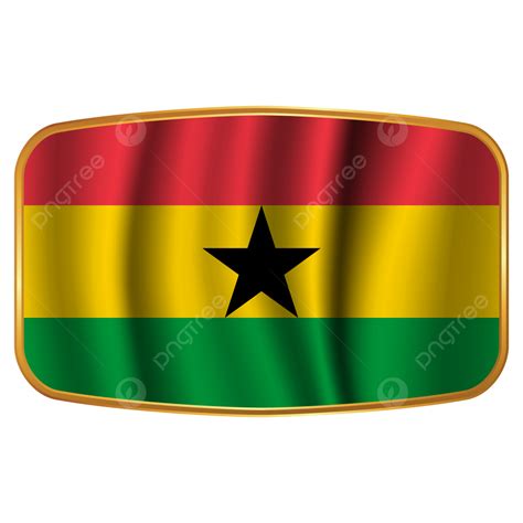 Ghana National Flag Waving Ghana Independence Day Ghana Flag Waving