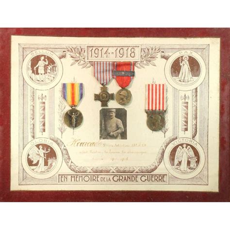 Cadre médailles militaire 1914 1918
