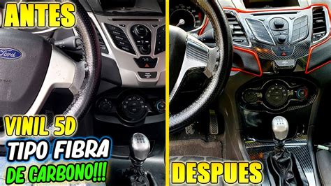 COMO PONER O INSTALAR VINIL EN AUTO VINIL 5D FIBRA DE CARBONO