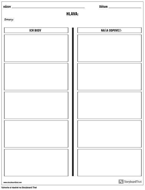 Debata Šablóna Flowsheet Storyboard por sk examples