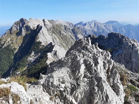 Abstieg Vom Monte Grondilice Links Im Hintergrund Der Hikr Org